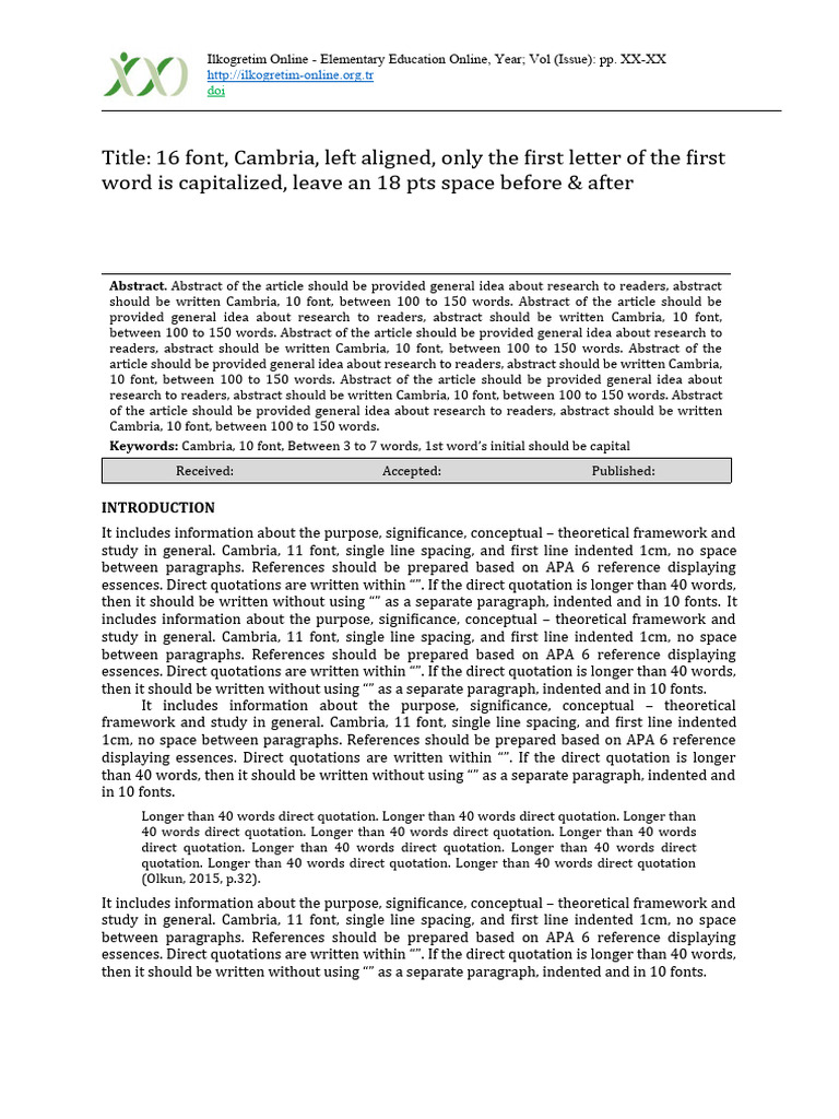 Journal Template - (v2r) | PDF | Paragraph | Text