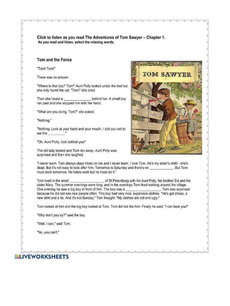 Tom Sawyer | PDF