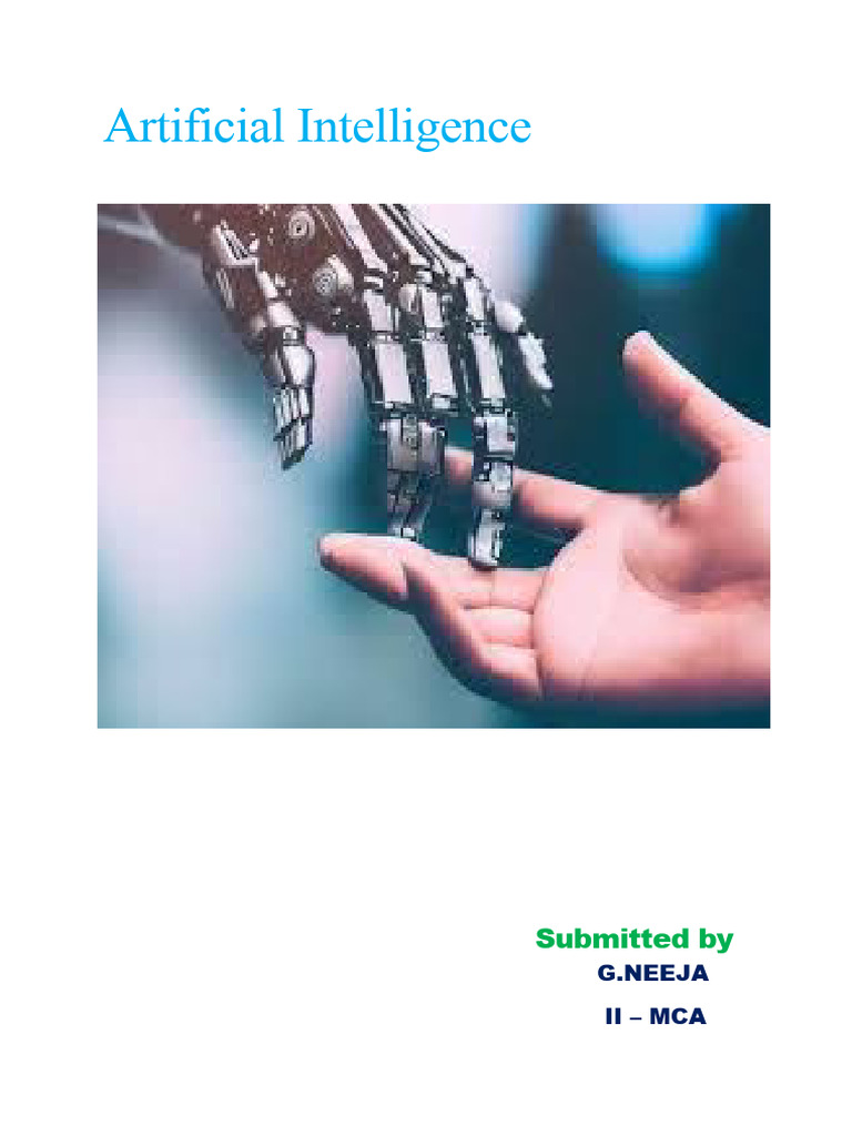 Artificial Intelligence: Submitted by | PDF | Artificial Intelligence | Intelligence (AI ...