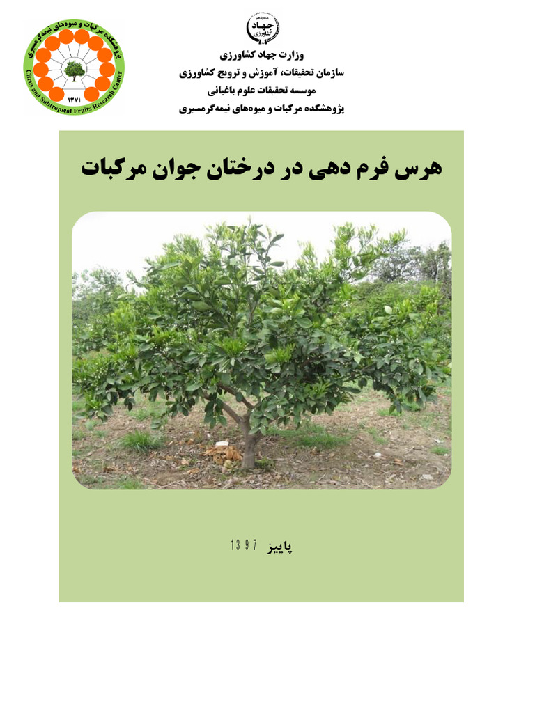 هرس فرم دهی در درختان جوان مرکبات - 20181020 - 133338 | PDF