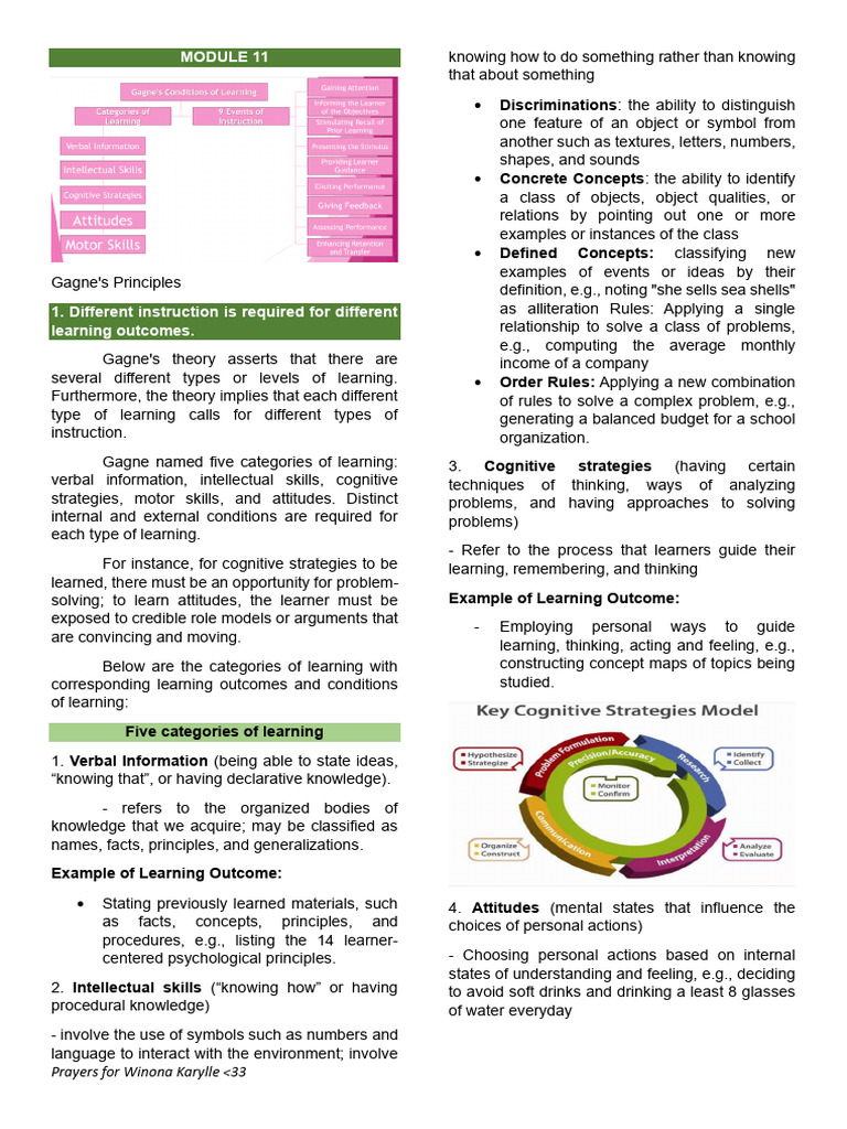 Module 11 22 | PDF | Learning | Procedural Knowledge