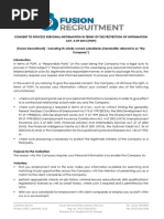 MIE Background Screening Consent Form | PDF | Criminal Record | Privacy