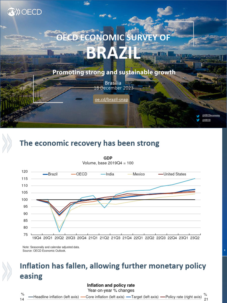 Brazil's Economic Growth Outlook | PDF | Inflation | Infrastructure
