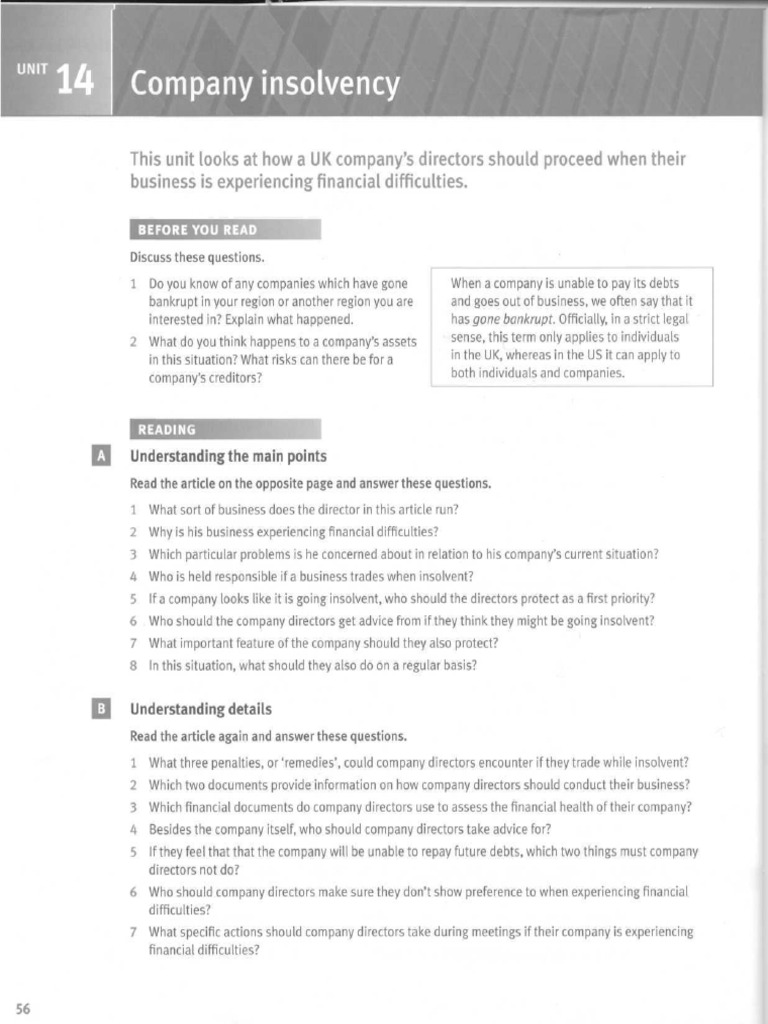 UK Company Directors' Insolvency Guide | PDF | Bankruptcy | Insolvency