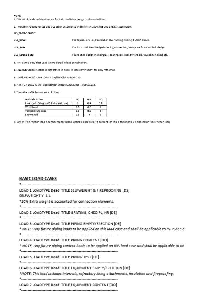 Mat3D - Load Combinations - In-Place - UPDATE4.0 | Download Free PDF ...