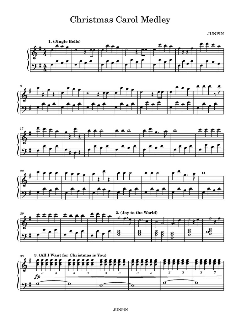 Christmas_Carol_Medley (3) | PDF | Seasonal Traditions | Christmas Music