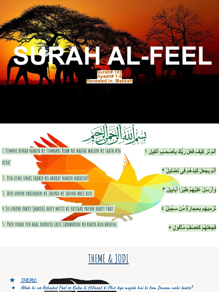 Surah Al Feel | PDF | Islamic Texts | Arabs