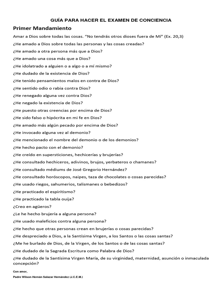 Guia para Una Confesion | Descargar gratis PDF | eucaristía | María ...