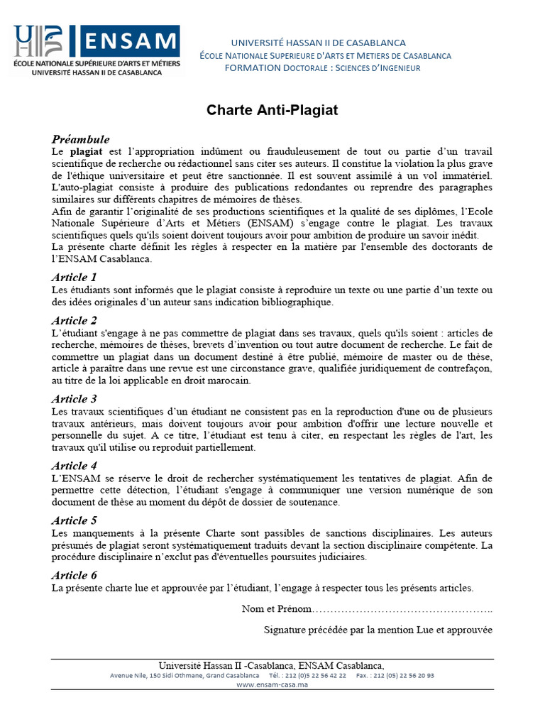 4 Anti-Plagiat CEDoc 2023 24 | PDF