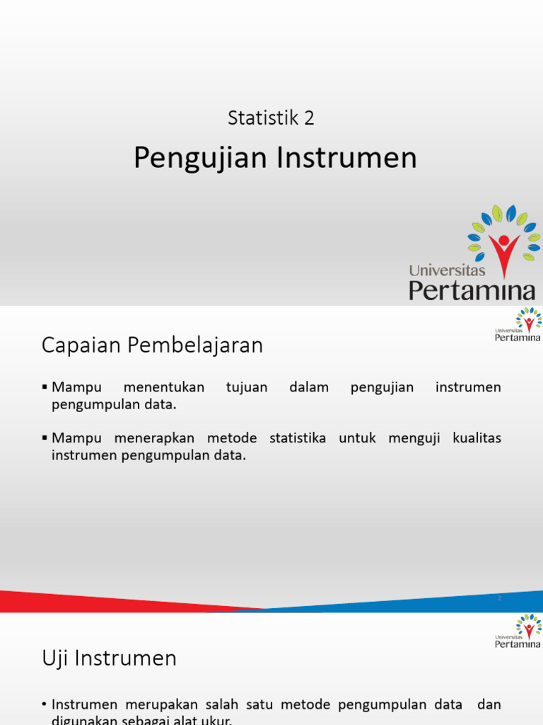 Minggu - Ke-6 - Uji - Instrumen | PDF