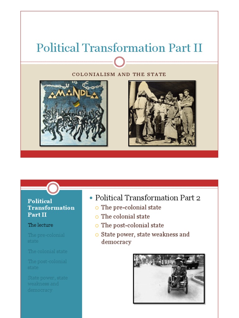 Political Transformation Part 2 HT 2011 | Download Free PDF | Colonialism | Postcolonialism