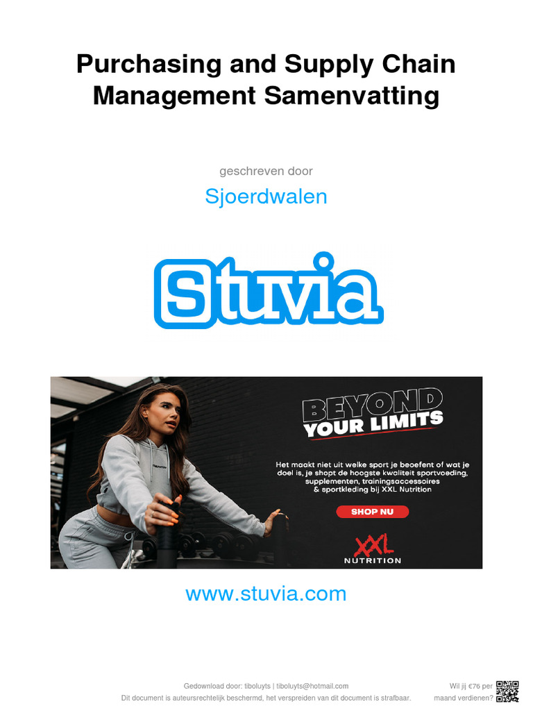 Purchasing and Supply Management Stting 1 | Download Free PDF | Procurement | Supply Chain