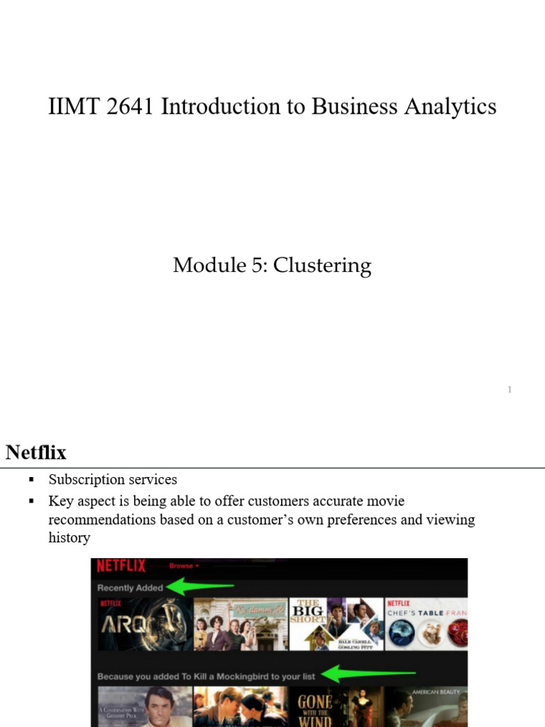 Module 5 - Clustering - Afterclassb | PDF | Cluster Analysis | Logistic ...
