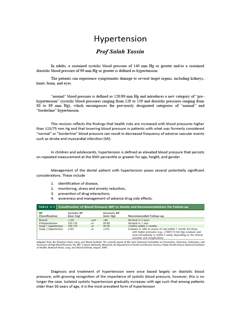 Hypertension Pdf Blood Pressure Hypertension