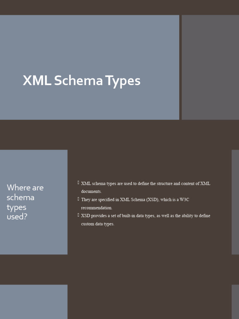 XML Schema Types | PDF