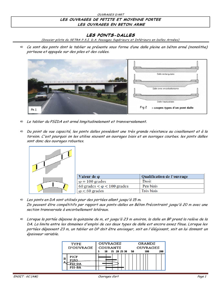 Ponts-Dalles en Béton Armé : Guide Technique | PDF | Pont | Béton