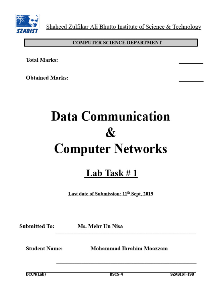 Lab 1 | PDF | Ip Address | Internet Standards