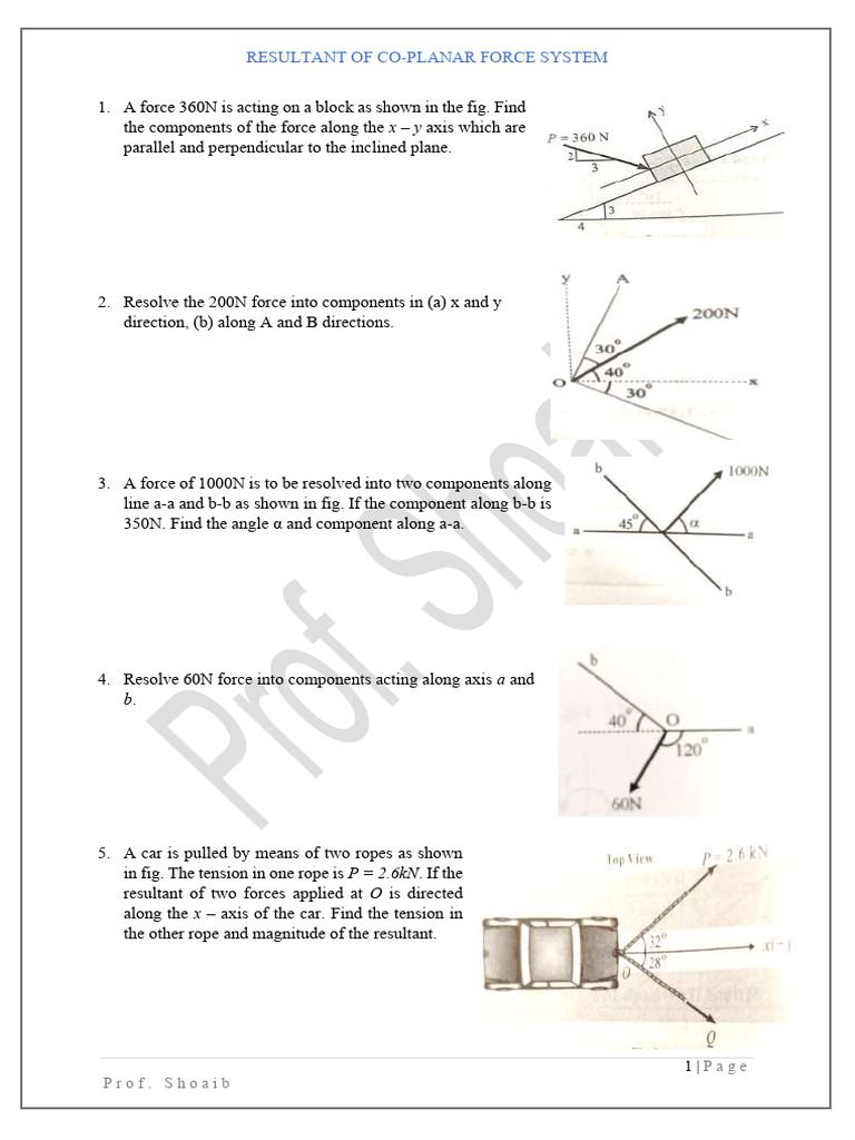 Resultant1 | PDF | Force | Euclidean Vector