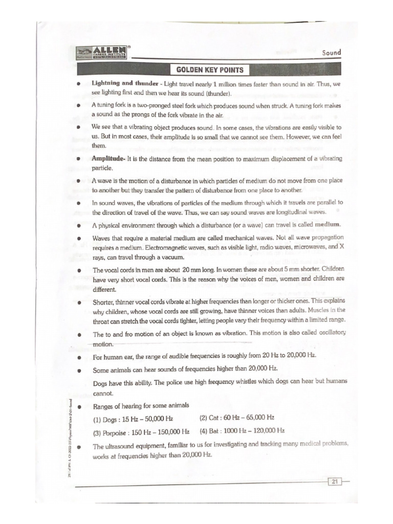 Important Points | PDF