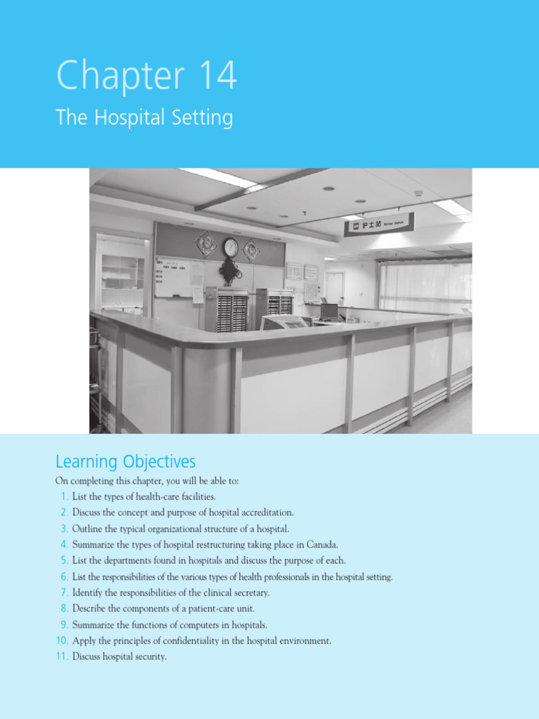 Hospital Setting | PDF | Hospital | Health Care