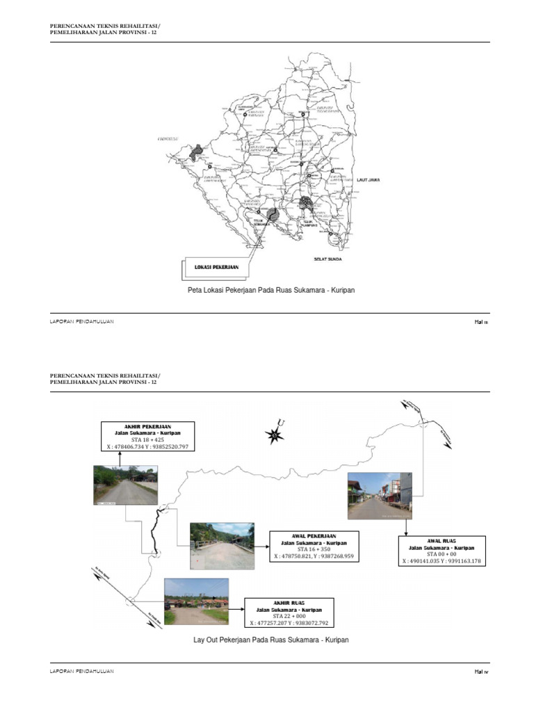Peta Lokasi Proyek Jalan Kuripan | PDF