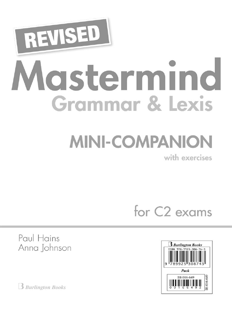 MASTERMIND Grammar & Lexis Mini Companion | PDF