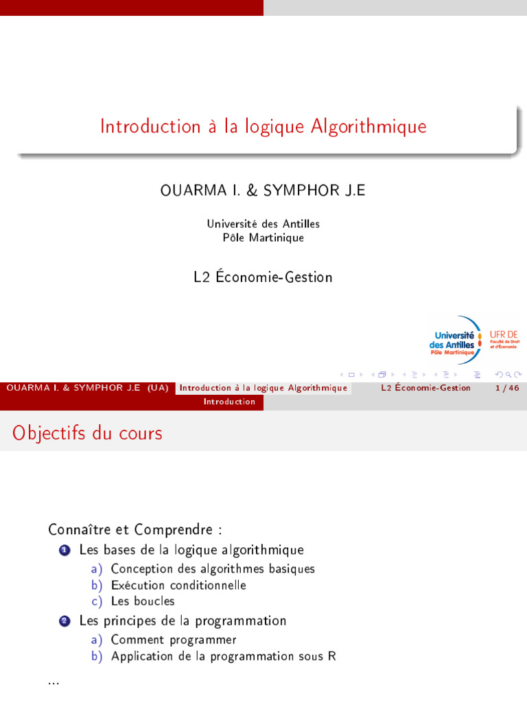 Introduction à la logique algorithmique | PDF | Programme informatique ...