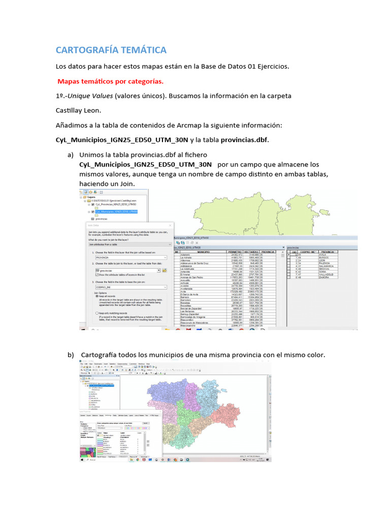 Ejercicios de Cartografía Temática | PDF | Mapa | Cartografía