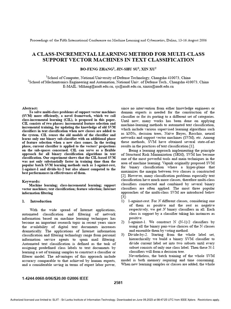 A Class-Incremental Learning Method For Multi-Class Support Vector Machines in Text ...