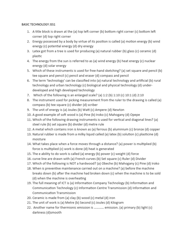 Basic Tech 2023 Third Term Exams | PDF | Voltage | Electrical Network