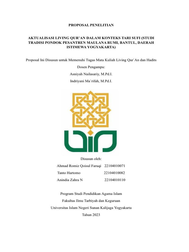 Kelompok 12 Draf Proposal | PDF