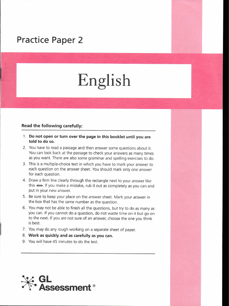 Practice Paper 2 | PDF