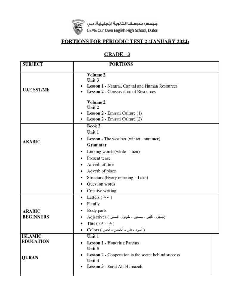 Grade 3 - PT2 Portions | PDF | Grammatical Number | Linguistics