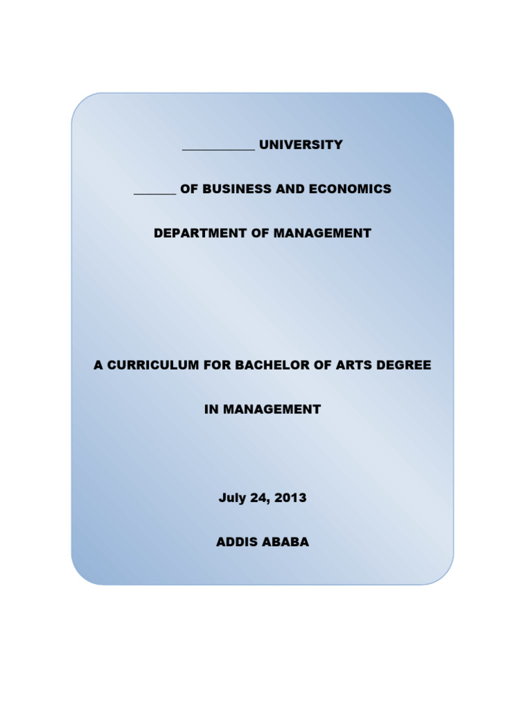 Management July - New Module | PDF | Curriculum | Information