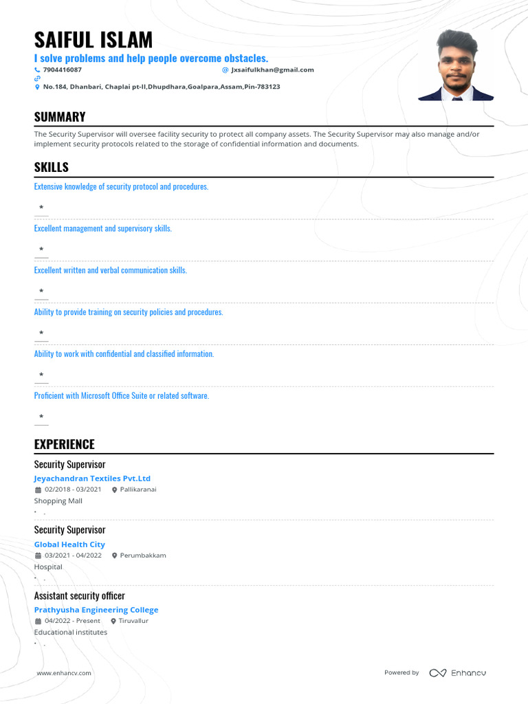 Saiful Islam Resume | PDF