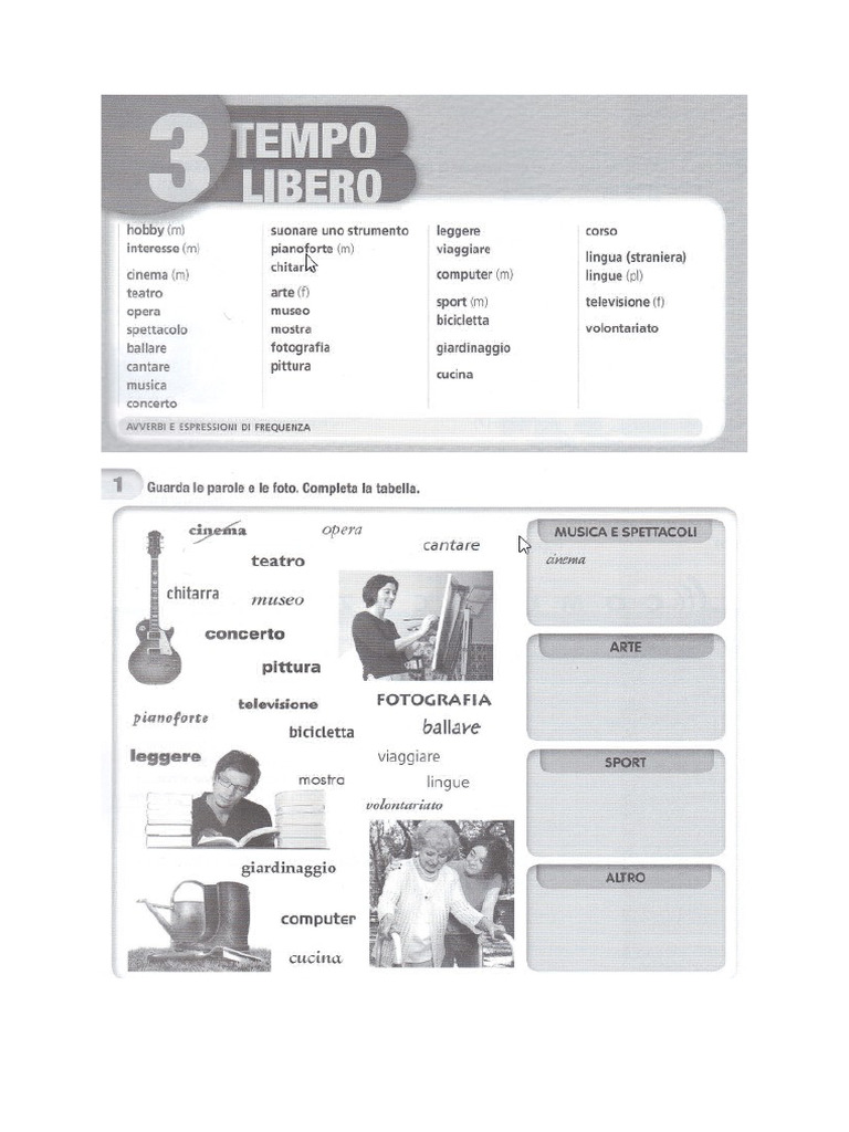 Lessico Del Tempo Libero 2 | PDF