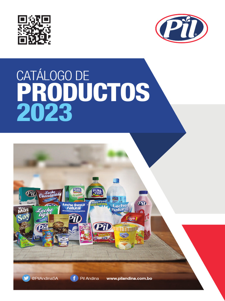 Catálogo de Productos PIL 2023 | PDF | Leche | Productos lácteos