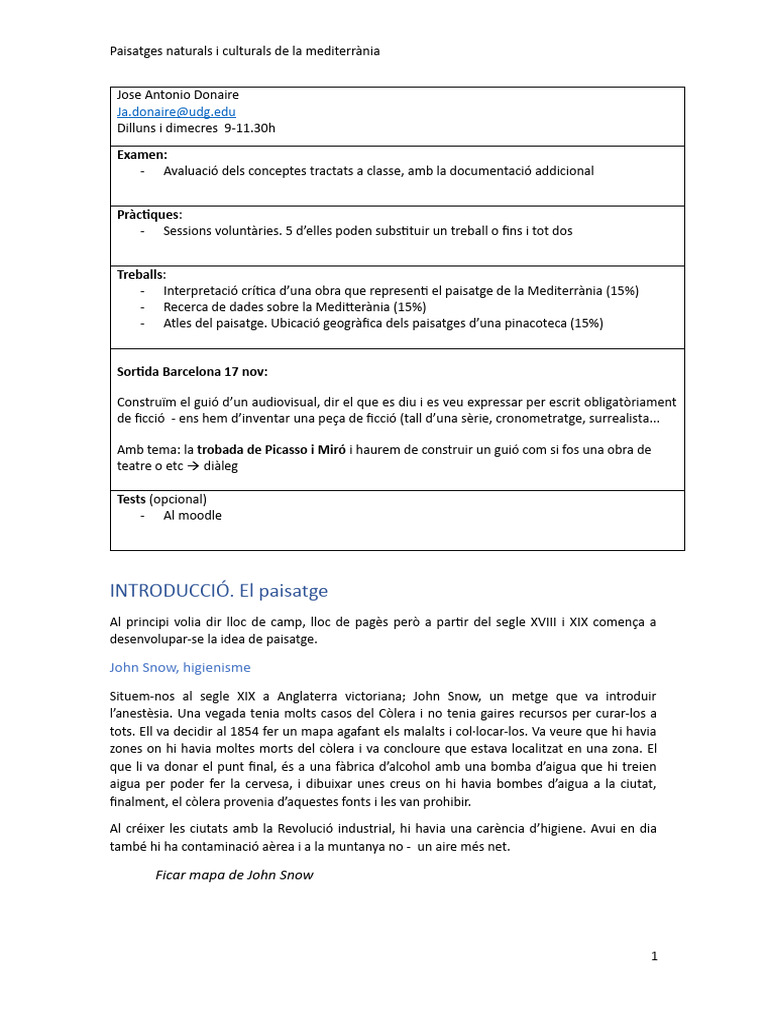 apunts paisatges | PDF