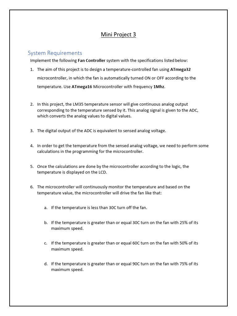 Mini Project 3 | Download Free PDF | Analog To Digital Converter ...