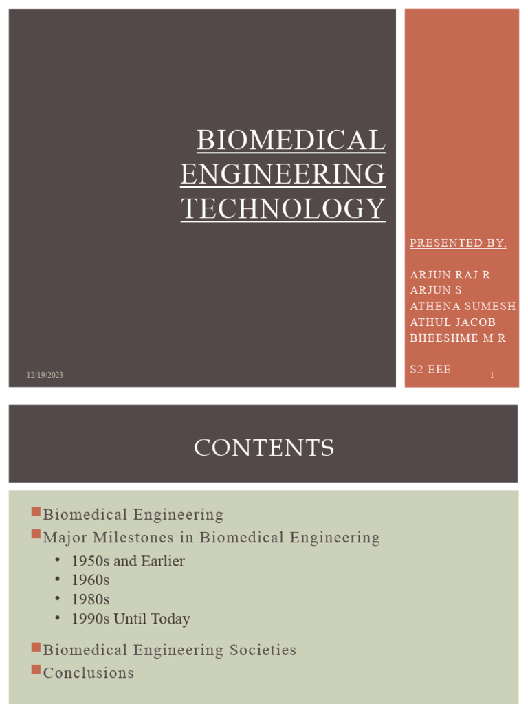 Biomedical Engineering Technology | PDF | Heart | Biomedical Engineering