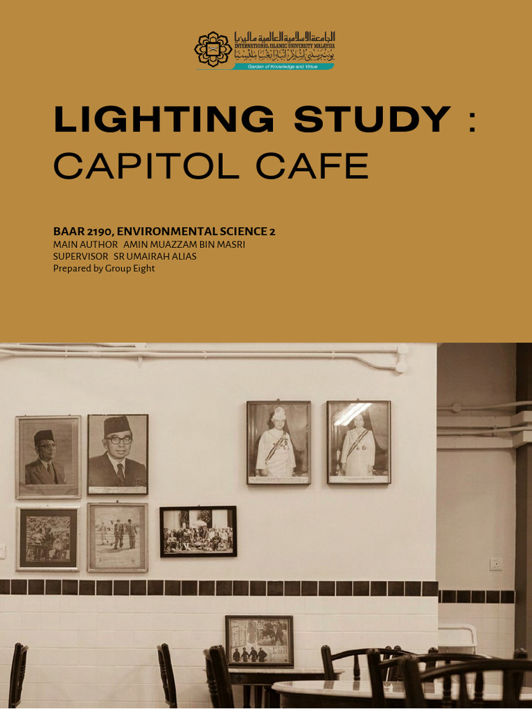 Capitol Cafe Report Updated | PDF | Lighting | Compact Fluorescent Lamp