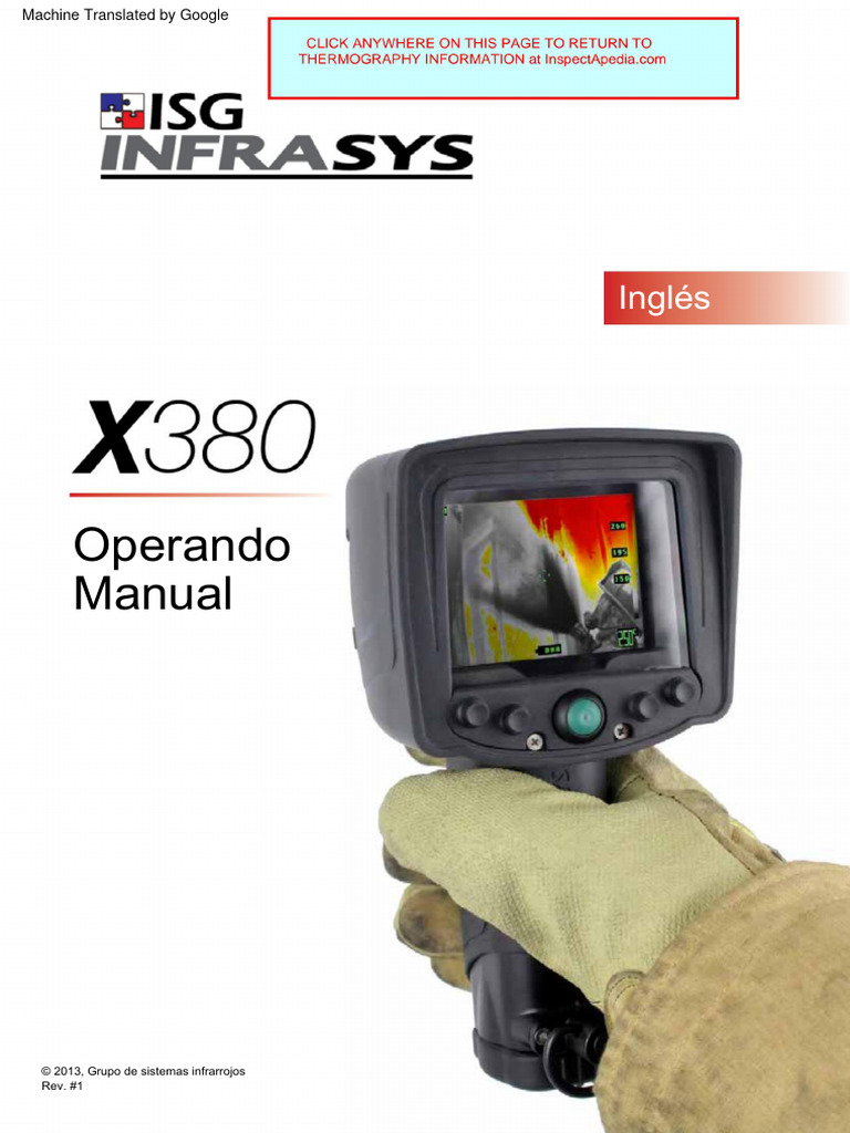 ISG X380 Infrared Camera Manual | PDF | Cargador de batería ...