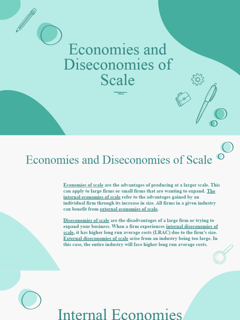 Economies and Diseconomies of Scale | PDF | Economies Of Scale ...