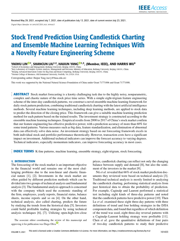 Stock Trend Prediction Using Candlestick Charting | PDF | Support ...