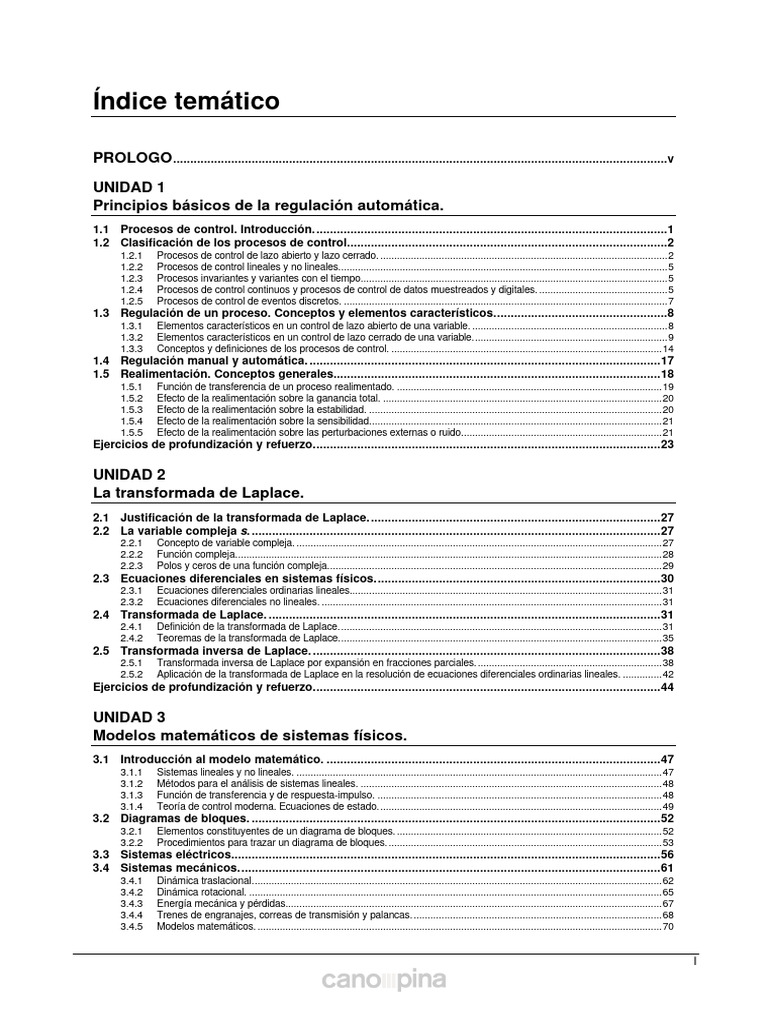 Smyr Canopina Indice | PDF | Transformada de Laplace | Matemáticas