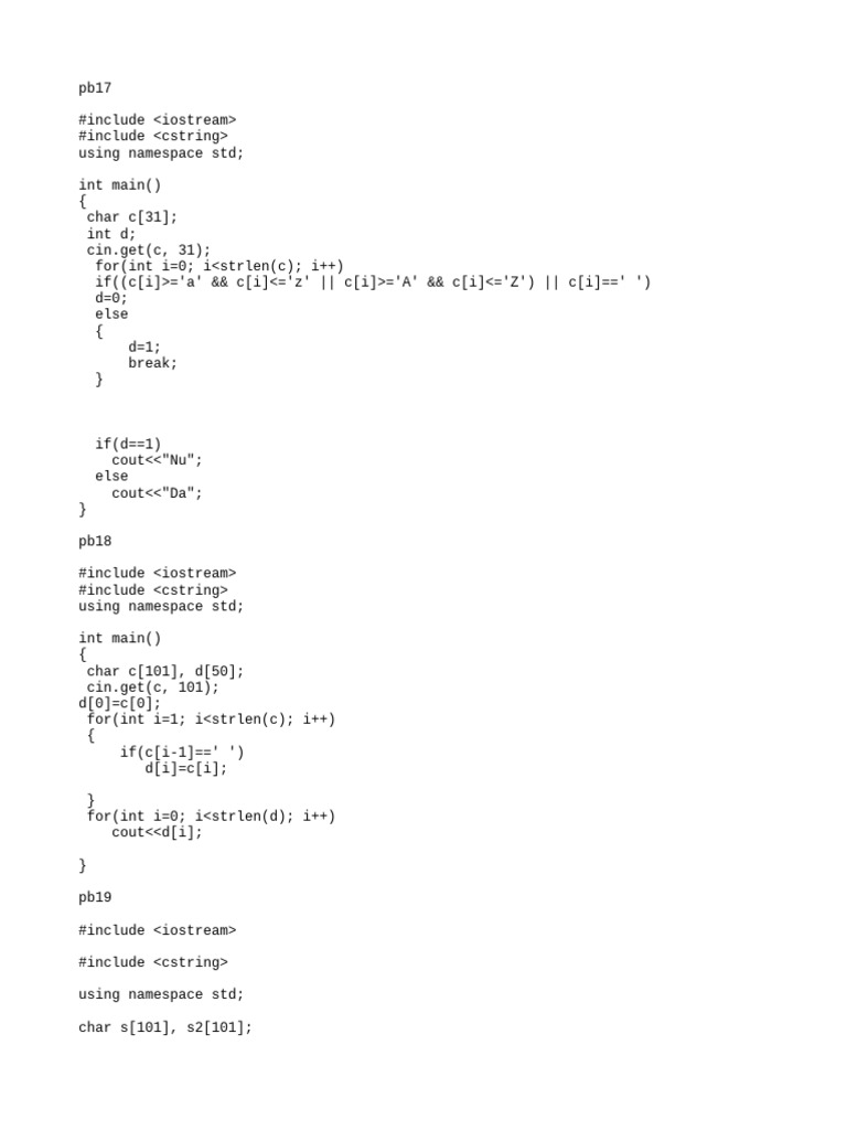 C++ String Manipulation Examples | PDF | Teaching Methods & Materials