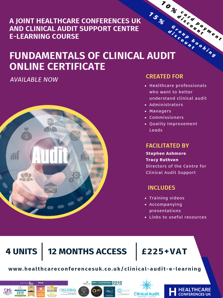 Clinical Audit e Learning Brochure v3 | PDF | Educational Technology | Audit