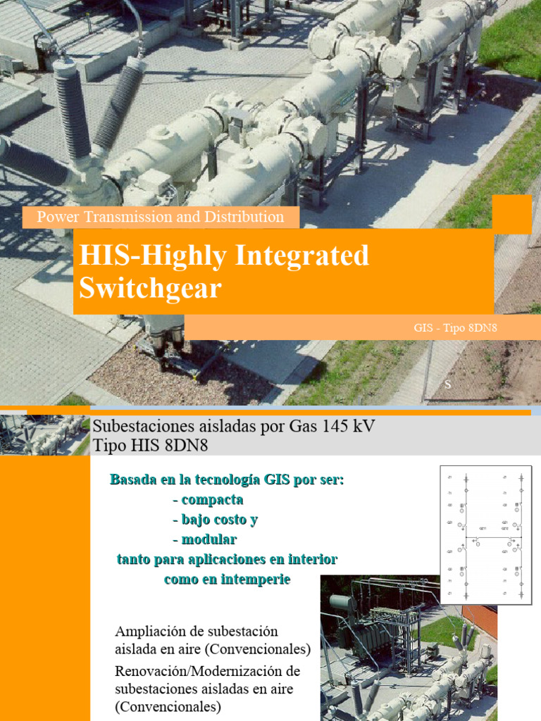 Subestación GIS 145 kV Tipo HIS 8DN8 | PDF | Subestacion electrica ...