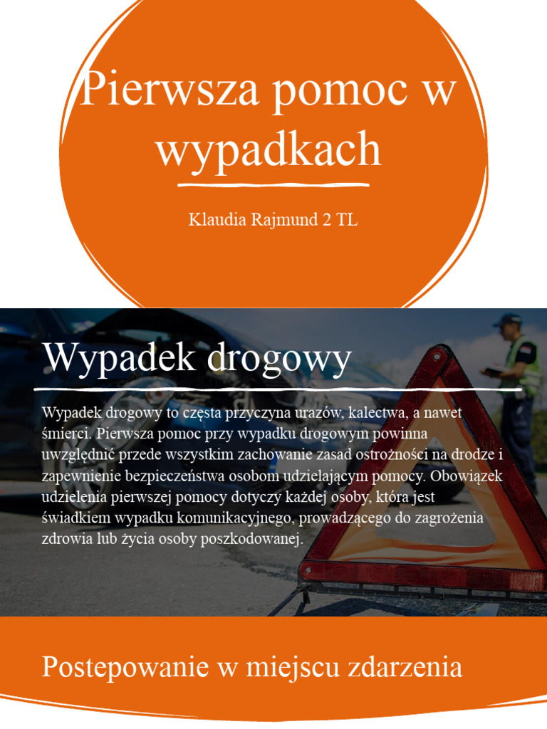 Pierwsza Pomoc W Wypadkach | PDF