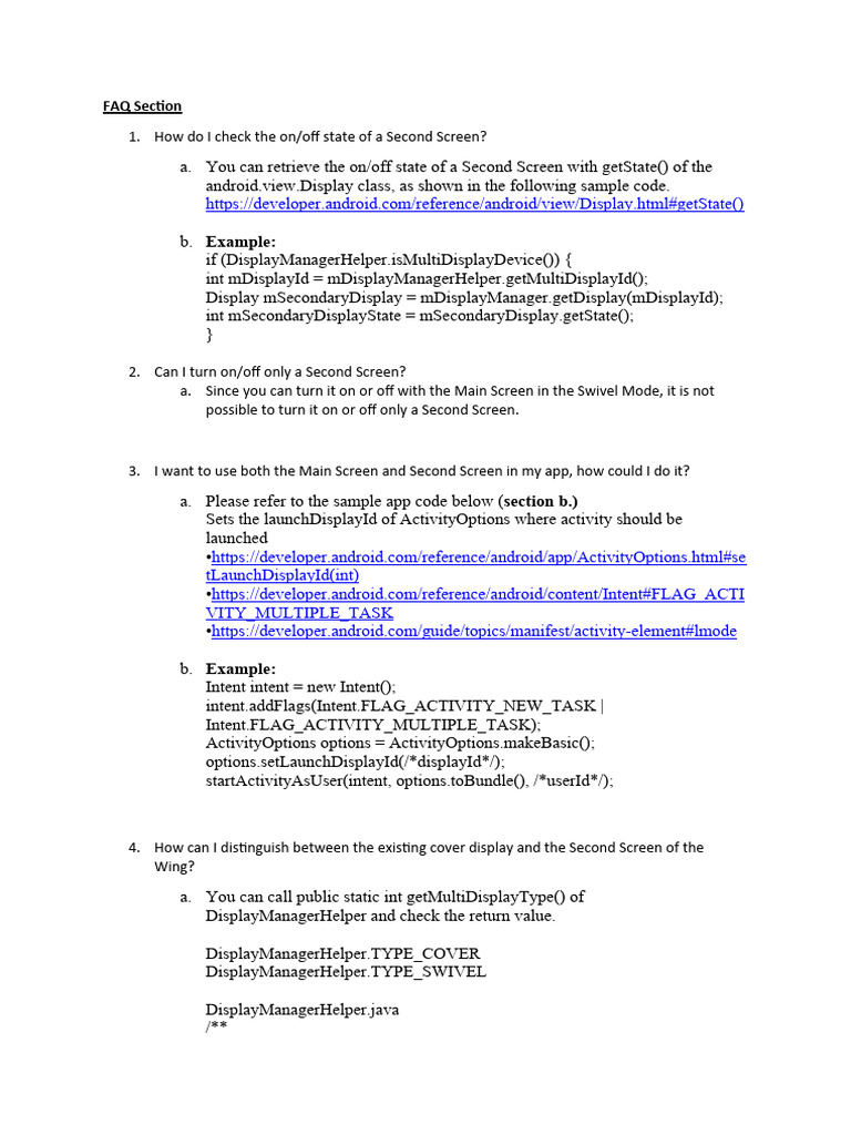 FAQ Section | PDF | Software Development | Computer Programming